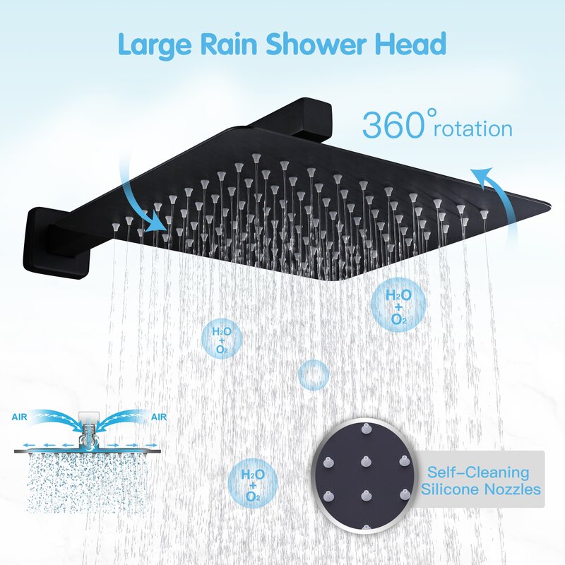 Thermostatic 3 Way Shower Systems 4 colors – FaucetWorld